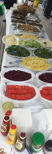 Buffet at a local park - Kitchen Angels Sydney